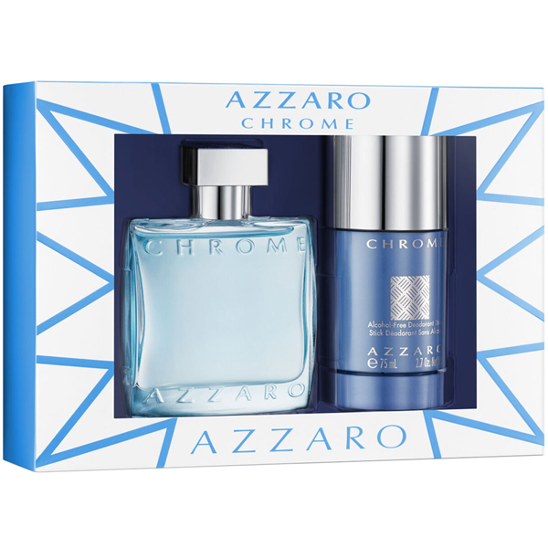 Azzaro Chrome Set (EDT 50ml + Deo Stick 75ml) για άνδρες | Venera.gr